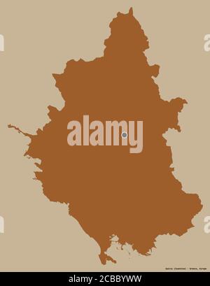 Epirus, decentralized administration of Greece. Solid color shape Stock ...