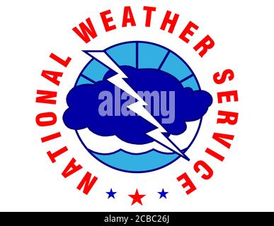 National Weather Service logo symbol icon flag Stock Photo - Alamy