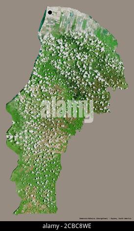 Demerara-Mahaica, region of Guyana. Solid color shape Stock Photo - Alamy