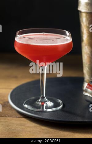 Boozy Refreshing Rye Scofflaw Cocktail with Lemon and Grenadine Stock ...