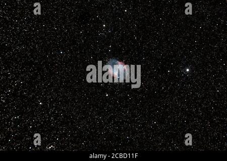 The Dumbbell Nebula (also known as the Apple Core Nebula, Messier 27, M ...