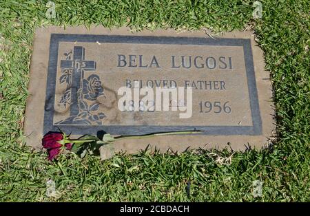 Bela Lugosi grave at Holy Cross Catholic Cemetery, Culver City, Los ...