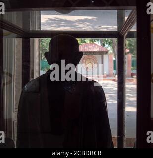 Statue of Mahatma Gandhi at Gandhi Smriti New Delhi India Stock Photo ...