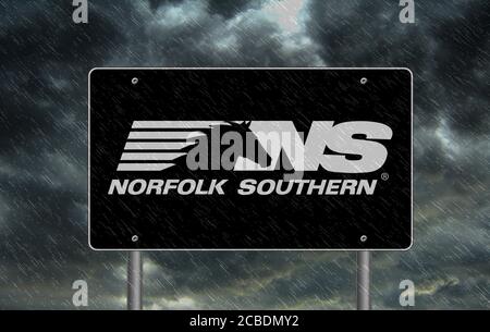 Norfolk Southern Railway icon Stock Photo - Alamy