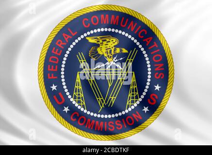 Federal Communications Commission logo icon Stock Photo - Alamy