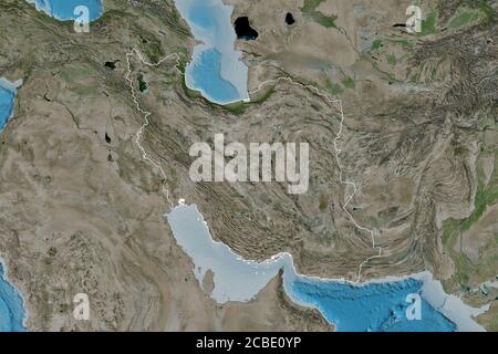 Satellite view of Tehran map, Iran Stock Photo - Alamy