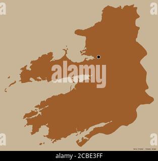 Kerry, county of Ireland. Solid color shape Stock Photo - Alamy
