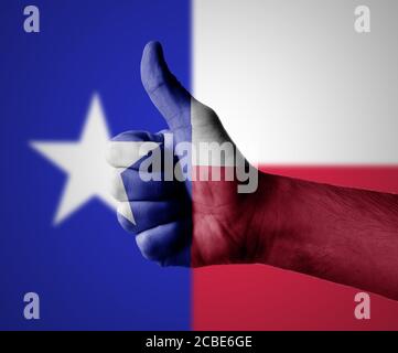 Thumbs Up Texas Stock Photo - Alamy
