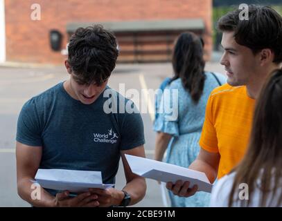 Students get results of college entrance test A senior reacts after ...