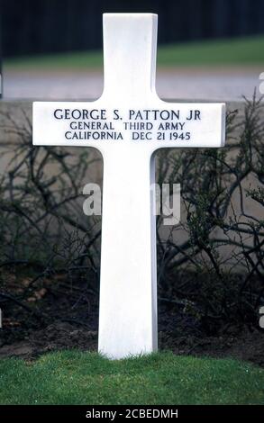 George Patton Grave Luxembourg American Cemetery and Memorial Europe ...