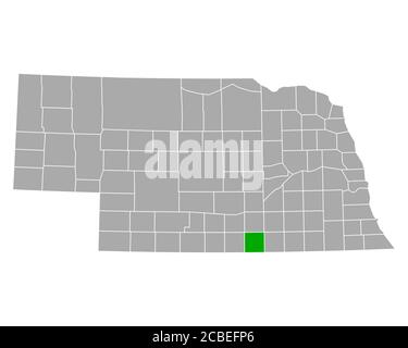 Map of Webster in Nebraska Stock Photo - Alamy