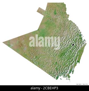 Shape of Kwale, county of Kenya, and its capital. Distance scale ...