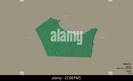 Map of Hawalli City in Kuwait Stock Photo - Alamy