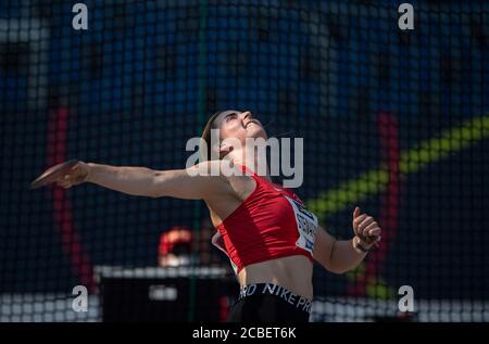 STEINACKER Marike (Bayer 04 Leverkusen) action, women's discus throw ...