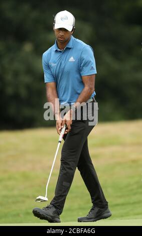 Aaron Rai during day one of the Betfred British Masters 2025 at The ...