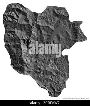 Mavrovo and Rostusa, municipality of Macedonia. Bilevel elevation map ...