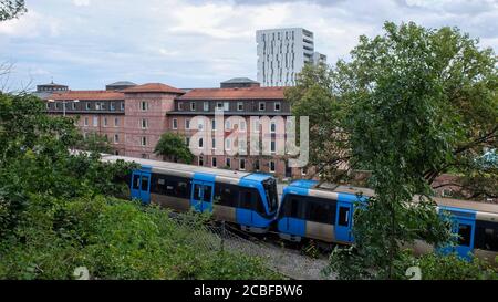 The metro station in Alvik, Stockholm Stock Photo - Alamy