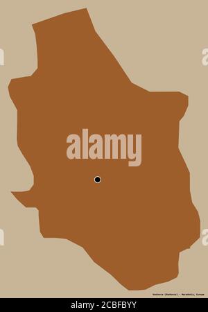 Rankovce, municipality of Macedonia. Solid color shape. Locations of ...