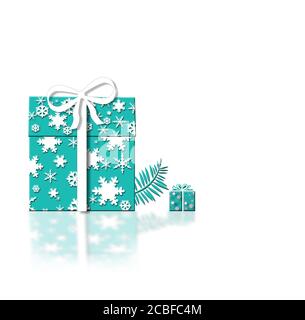 Festive Christmas and New Year greeting card with Santa Claus and ...