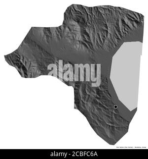 Shape of Star Dojran, municipality of Macedonia, with its capital ...