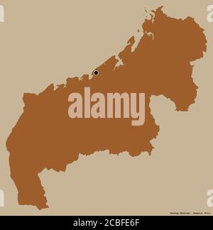 Mahajanga, autonomous province of Madagascar. Solid color shape Stock ...