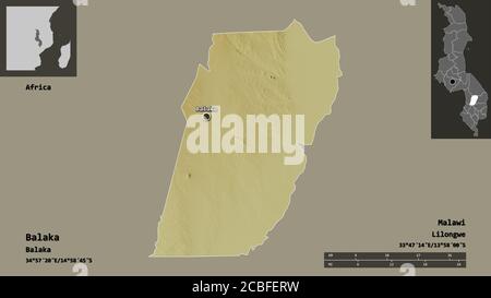 Malawi, Relief Map Stock Photo - Alamy