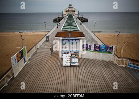Aerial view of Bournemouth pier and beach Stock Photo - Alamy