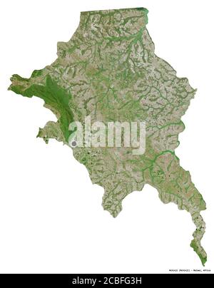 Shape of Mchinji, district of Malawi, and its capital. Distance scale ...