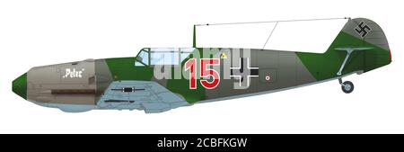 The Messerschmitt Bf 109 is a German World War II fighter aircraft that ...