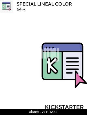 Kickstarter-1 vector icon. Modern vector illustration concepts. Easy to edit and customize Stock ...