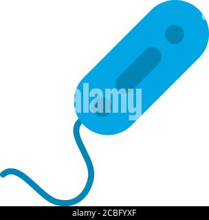 bacteria of cholera icon over white background, flat style, vector ...