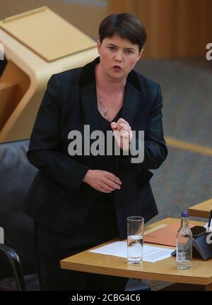 Ruth Davidson during the Motion of No Confidence in the Scottish ...