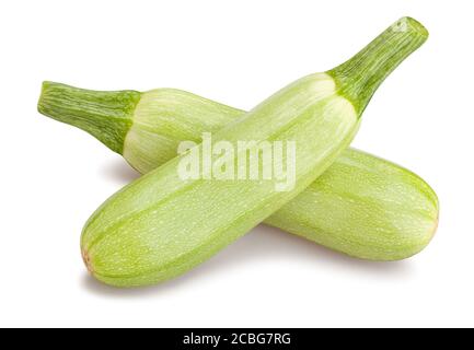 Fresh green marrows isolated on white background Stock Photo - Alamy