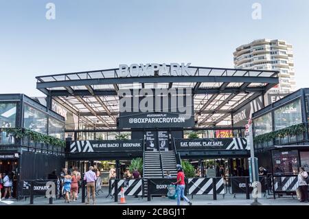 Boxpark Croydon pop-up food, drink and entertainment shipping container ...