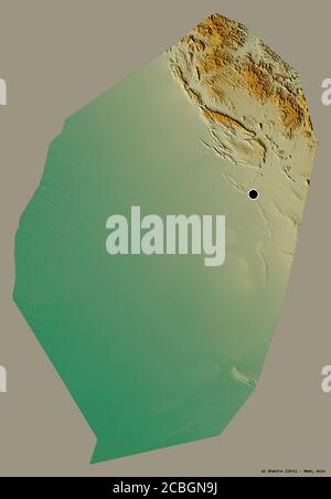 Al Dhahira, region of Oman. Solid color shape Stock Photo - Alamy