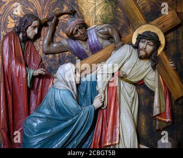 Statue of St. Mary, Stations of the Cross, Valinhos, Fatima, Olive ...