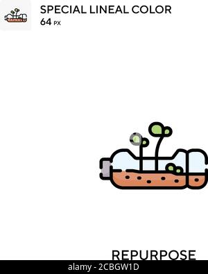 Repurpose special lineal color vector icon. Repurpose icons for your ...