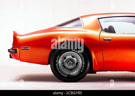 Classic Pontiac Trans Am side view isolated on white background Stock ...