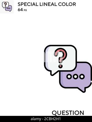Question Special lineal color vector icon. Question icons for your ...