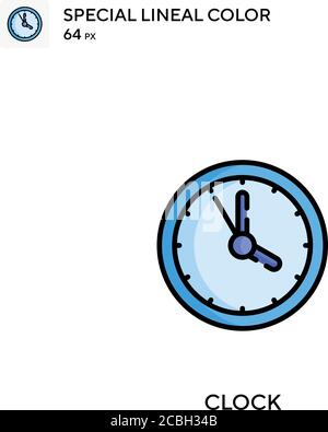 Clock Special lineal color vector icon. Illustration symbol design ...