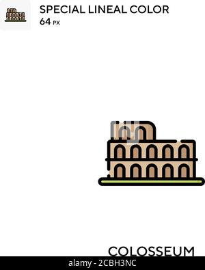 Colosseum Special lineal color icon. Illustration symbol design ...