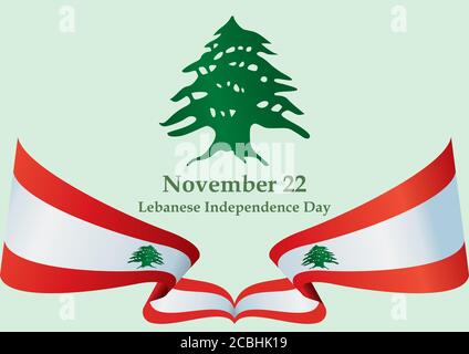 Flag of Lebanon, Lebanese Republic, November 22 - Lebanese Independence ...
