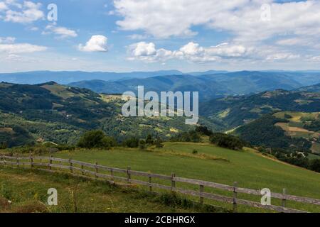 Gate of Podrinje Valley at the beginning of the Tara Mountain in Serbia ...