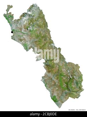 Lima map, satellite view, Peru Stock Photo - Alamy