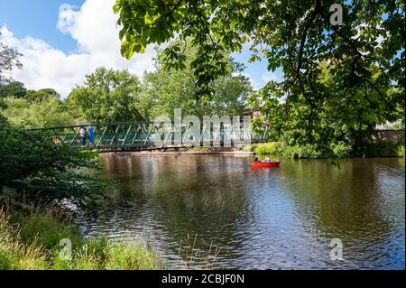 Morpeth on the River Wansbeck, Northumberland, England, UK Stock Photo ...