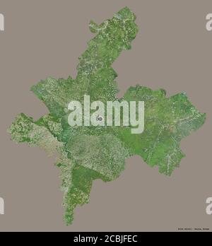 Kirov, region of Russia. Solid color shape. Locations and names of ...