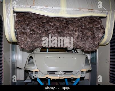 Ostrich feather rollers used in the car industry to clean car body ...