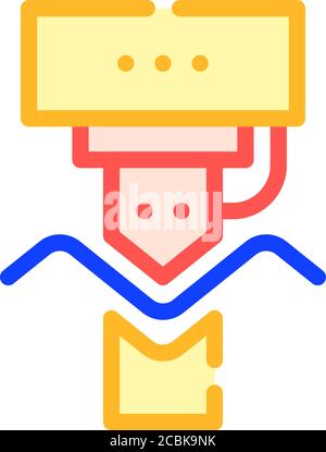 bending of metals icon color illustration Stock Vector Image & Art - Alamy