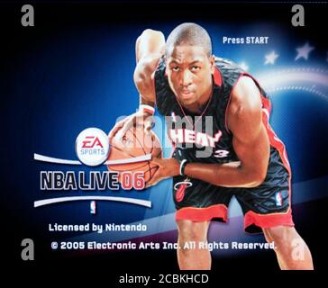 NBA Live 06 - Nintendo Gamecube Videogame - Editorial use only Stock ...