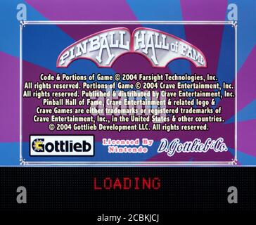 Pinball Hall of Fame - Nintendo Gamecube Videogame - Editorial use only ...